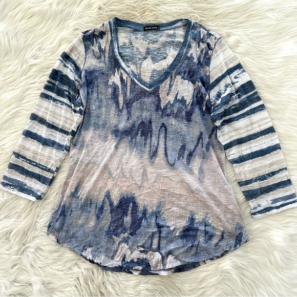 David Cline | Tops | David Cline Storm Semi Sheer Watercolor 34 Sleeve ...